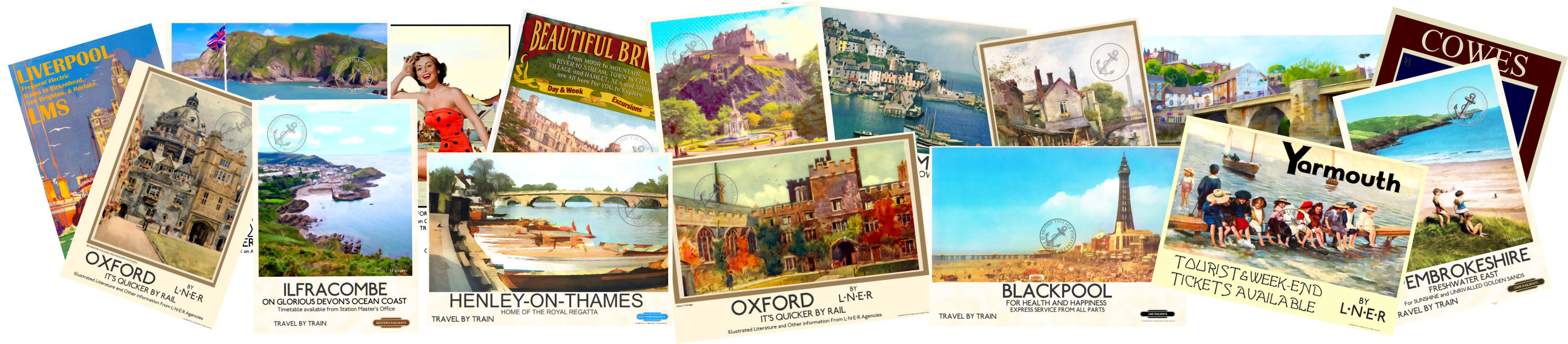 Amazon.co.uk: British Vintage Posters: Advertising