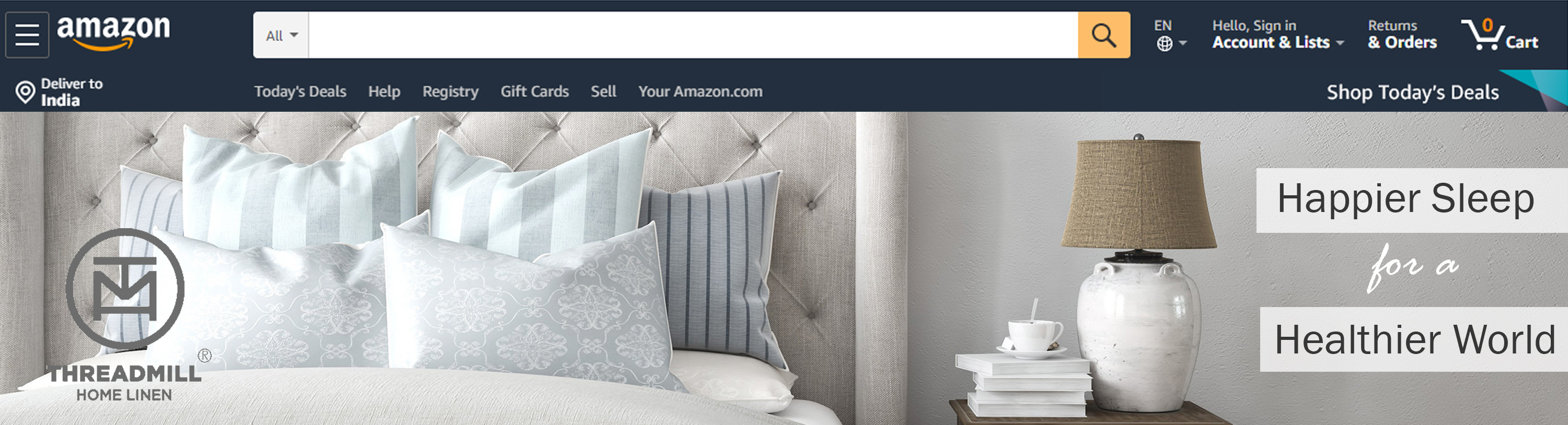 Amazon.com: THREADMILL HOME LINEN: QUEEN