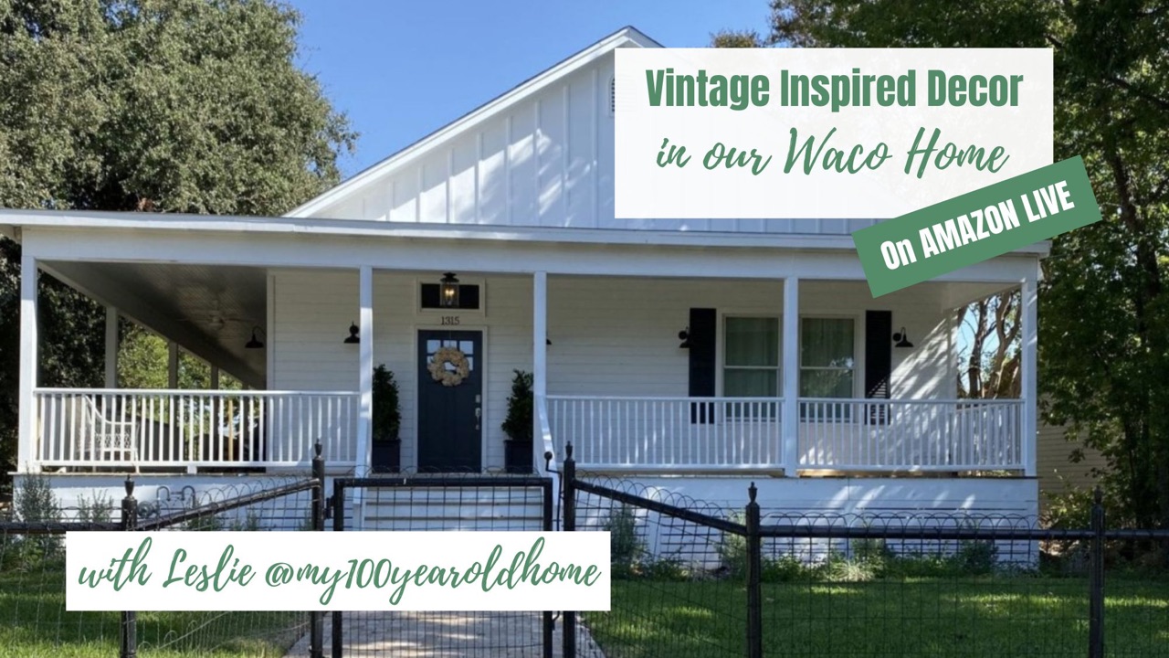 Watch Vintage Inspired Decor from our Waco Airbnb on Amazon Live
