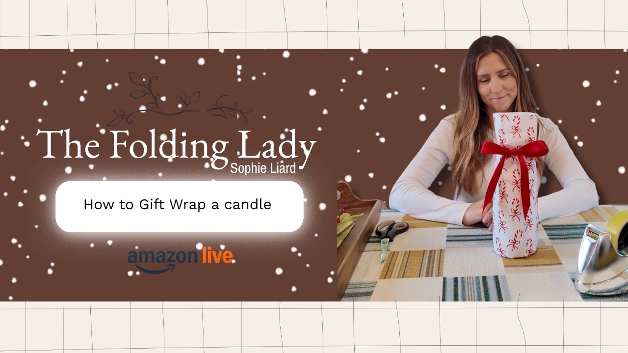 Watch How to gift wrap a candle on Amazon Live