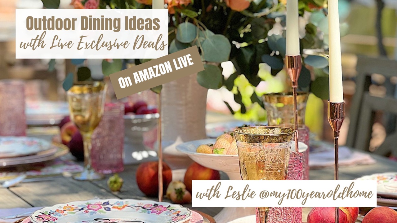 Watch Outdoor Dining Ideas with Live Exclusive Deals on Amazon Live