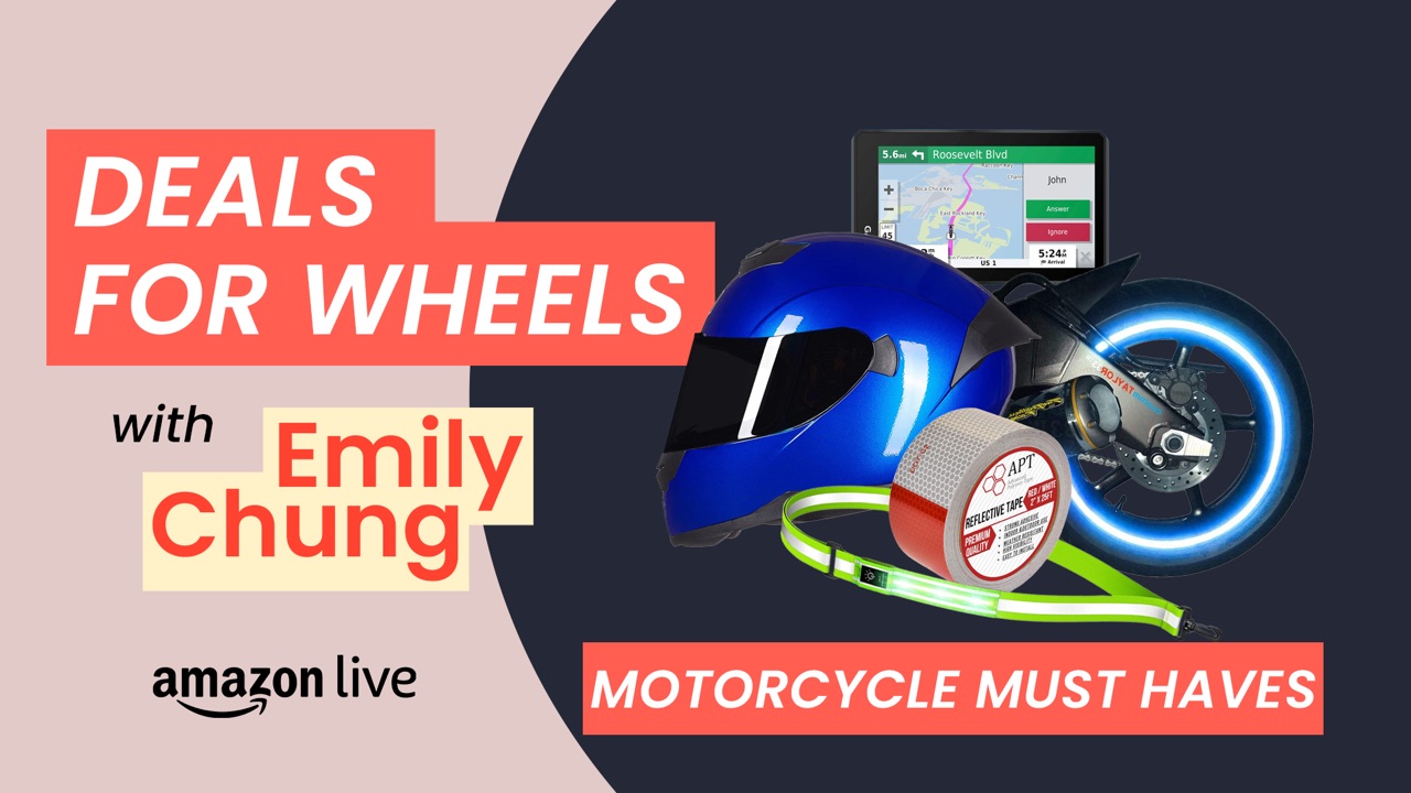 Watch Motorcycle Must Haves on Amazon Live