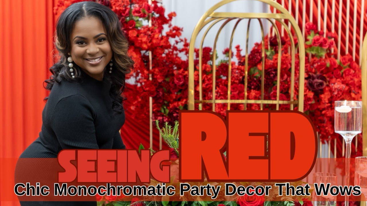 Watch How to Decorate a an ALL RED Monochromatic Party on Amazon Live