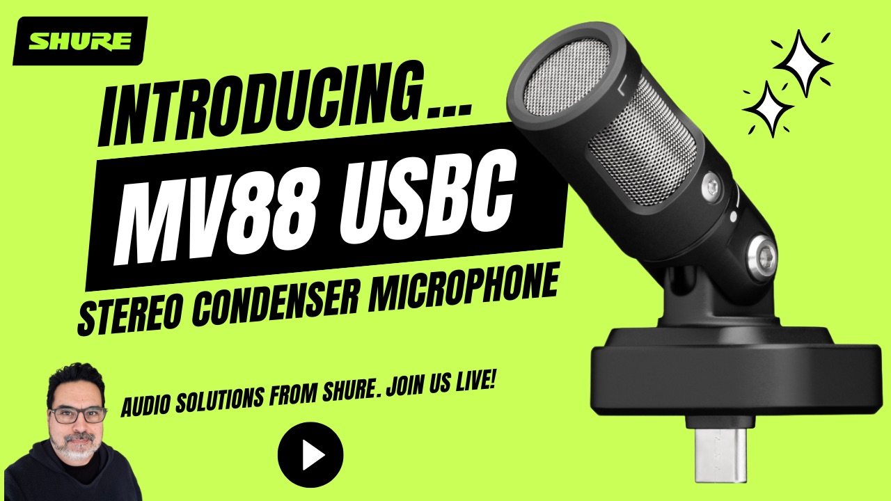 Watch Introducing the Shure MV88 USBC! on Amazon Live