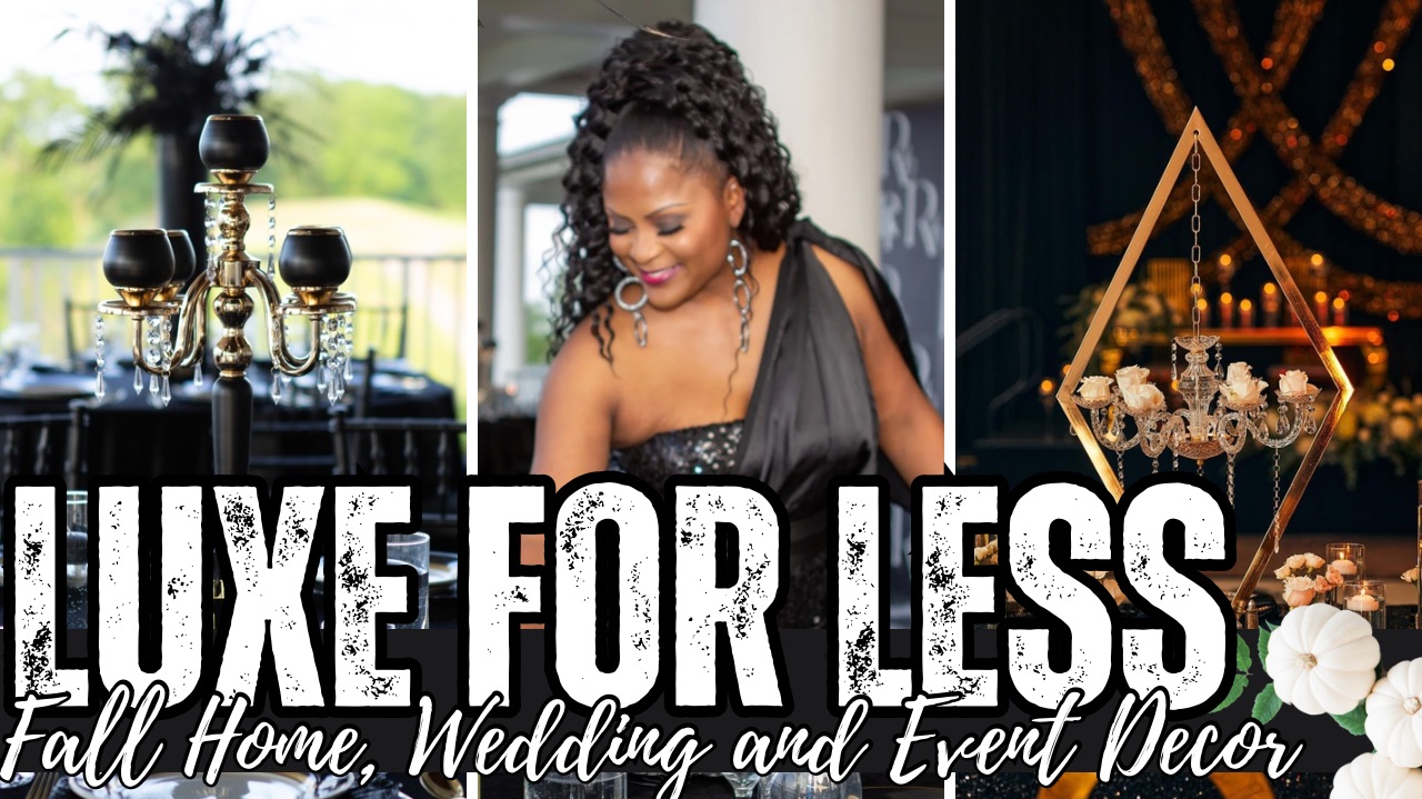 Watch Luxe for Less Wedding, Home and Event Decor on Amazon Live