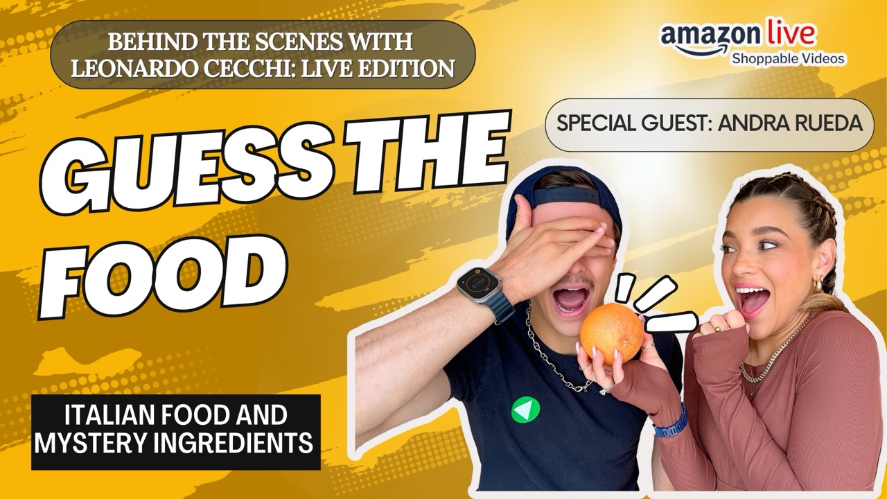 Watch GUESS THE FOOD WITH LEO & ANDREA on Amazon Live