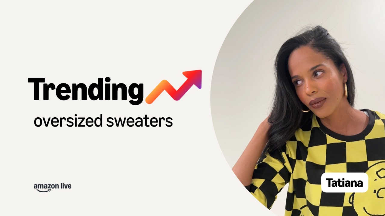 Watch Trending Now Oversized Sweaters on Amazon Live