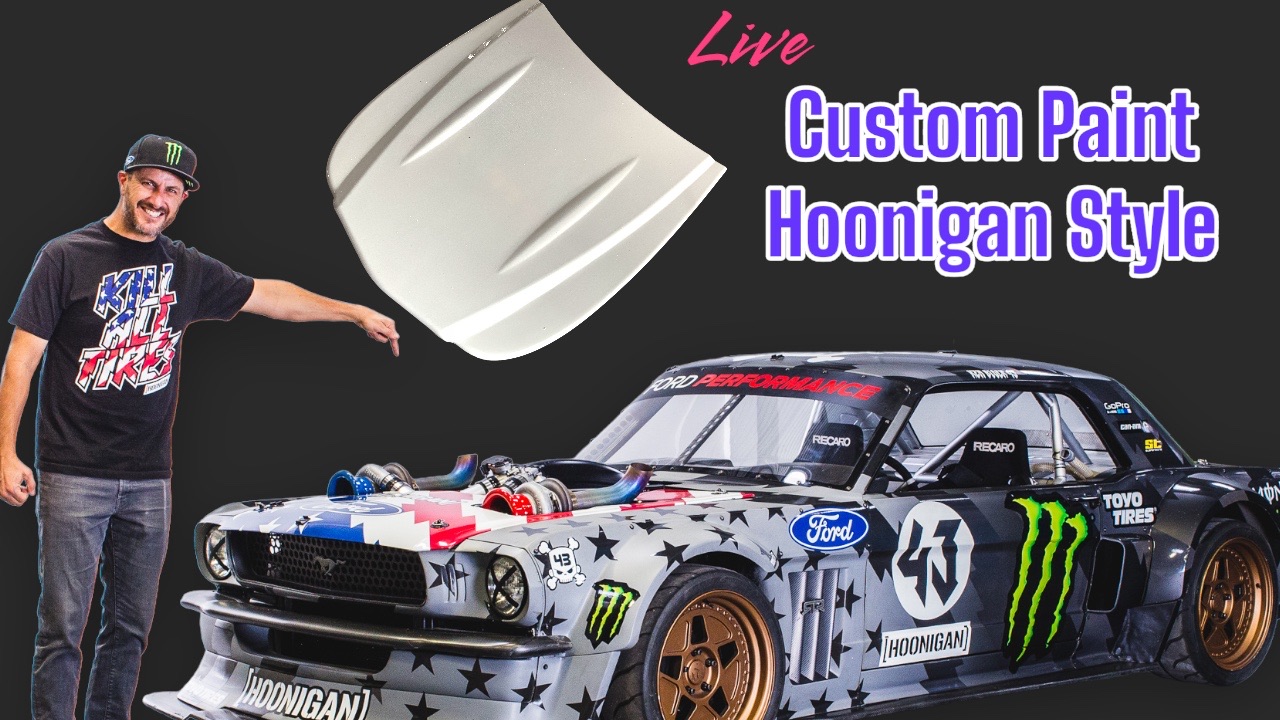 Watch Live!! Hoonigan style paint job Ken Block memorial mini hood on ...