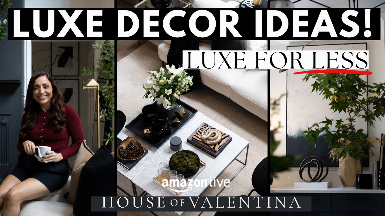 Watch Home Decor Ideas for Less on Amazon Live