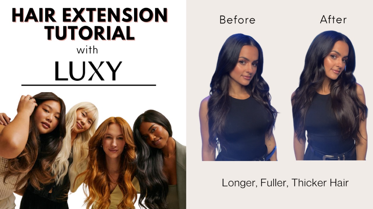 Watch Hair Extension Tutorial with Luxy on Amazon Live