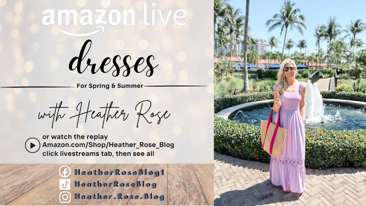Watch dresses on Amazon Live