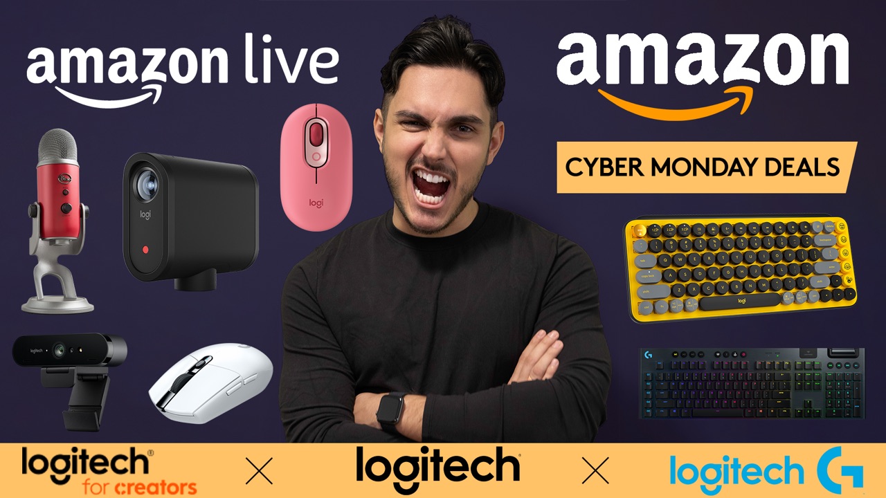 Watch Logitech Cyber Monday Day Deals!! 📸 💡 🎤 🎮 on Amazon Live