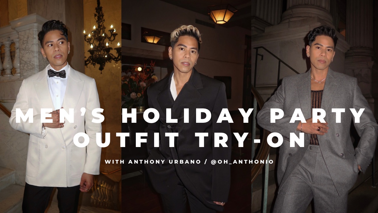 Watch Men’s Holiday Party Outfit Try On on Amazon Live