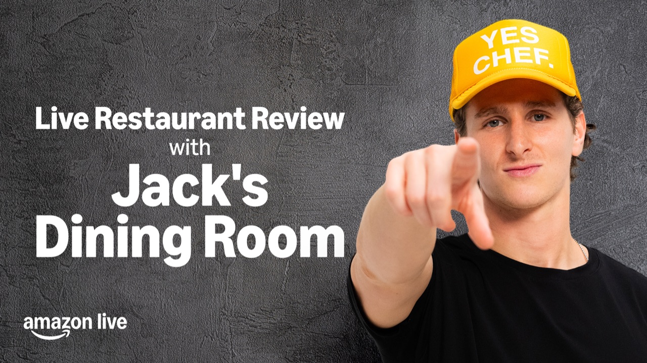 Watch Live Restaurant Review with Jack's Dining Room on Amazon Live