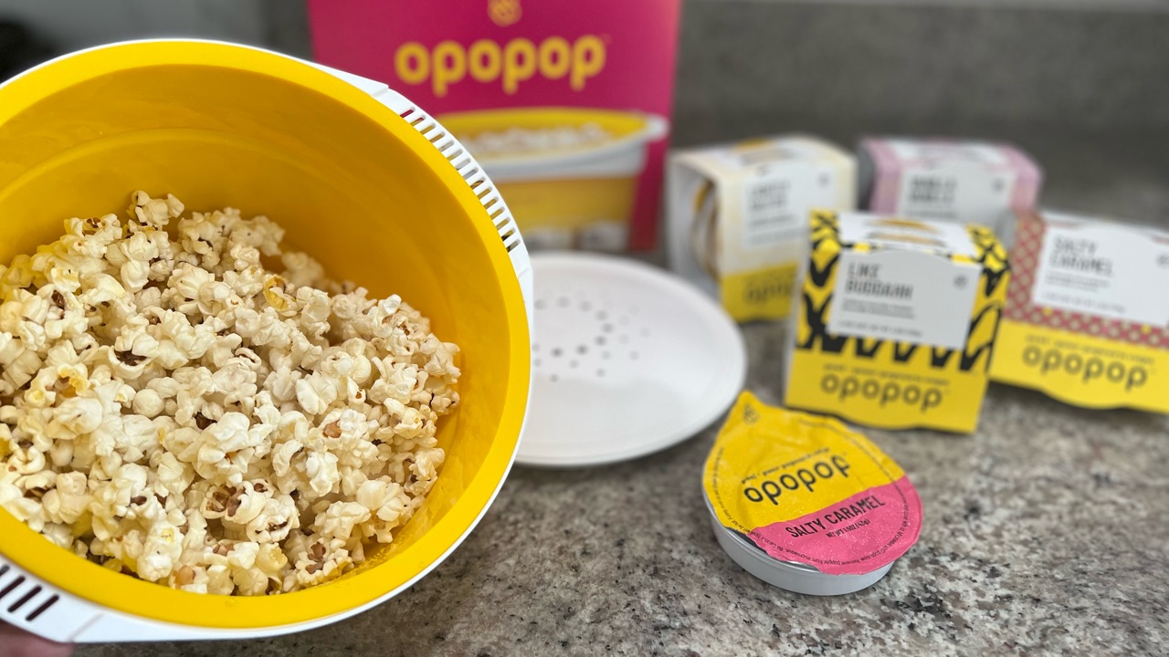 Watch Opopop Microwave Popcorn!! Buy yours now! on Amazon Live