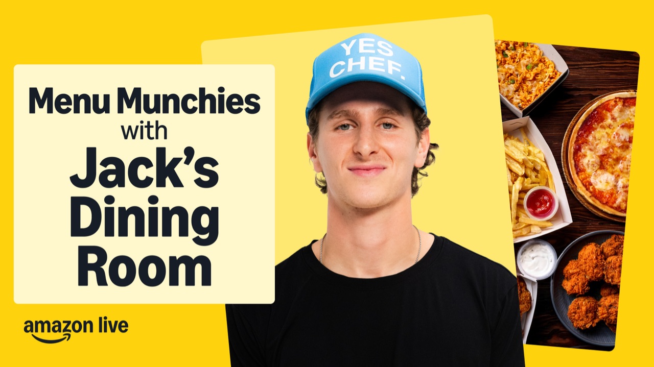 Watch Menu Munchies with Jack's Dining Room on Amazon Live