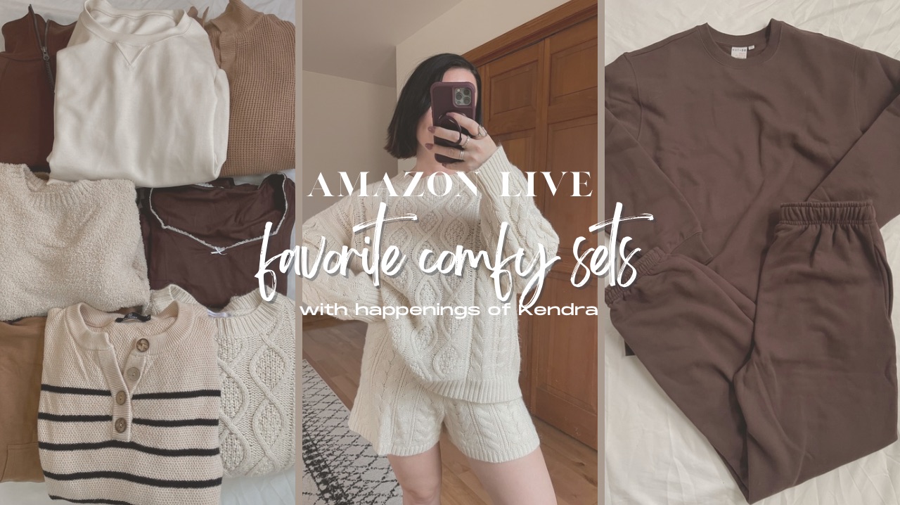 Watch favorite comfy sets on Amazon Live