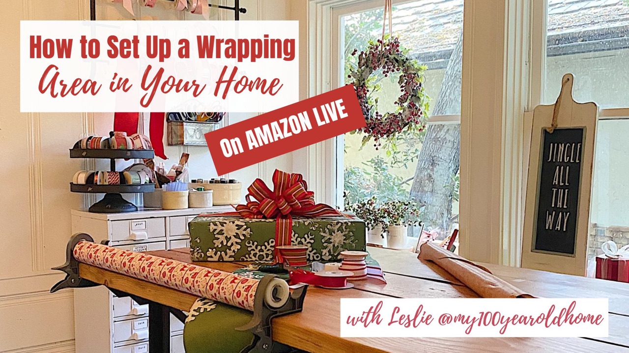 Watch How to Set Up a Wrapping Area in Your Home on Amazon Live