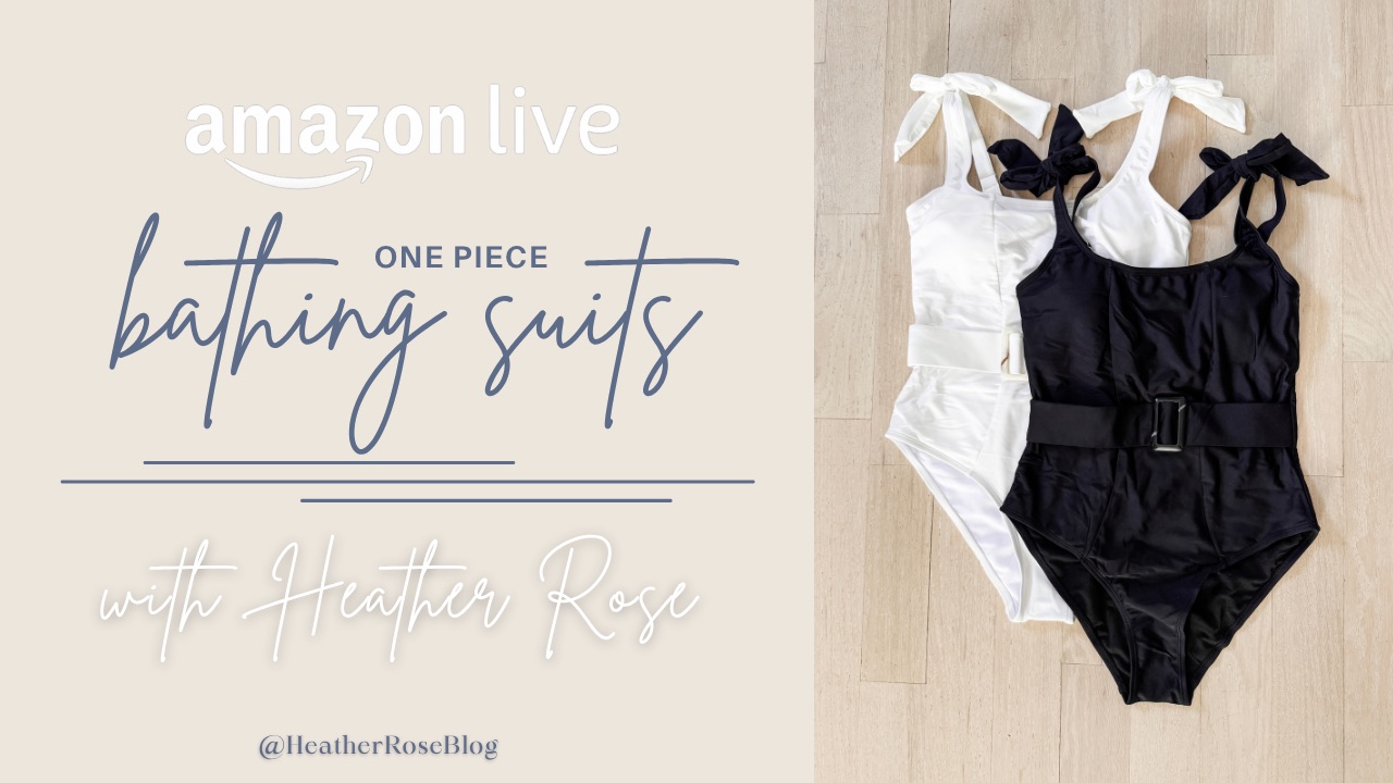 Watch One piece bathing suits on Amazon Live