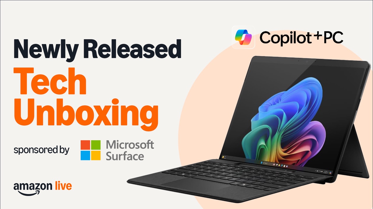 Watch Newly Released Tech Unboxing on Amazon Live