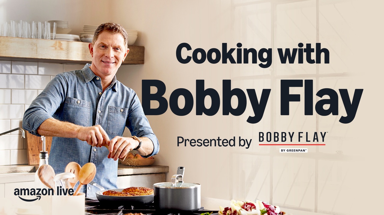Watch Cooking with Bobby Flay on Amazon Live