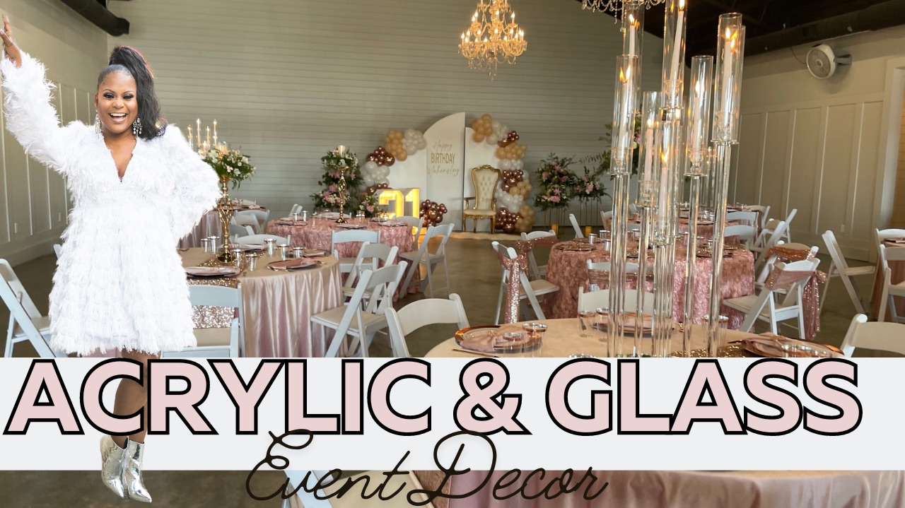 Watch Acrylic and Glass Event Decor on Amazon Live