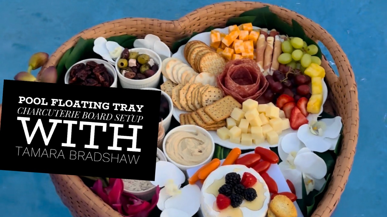 Watch Pool Floating Tray Charcuterie with Tamara Bradshaw on Amazon Live