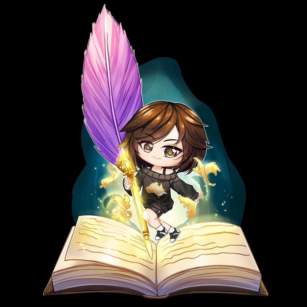 Anime Chibi Reading A Book