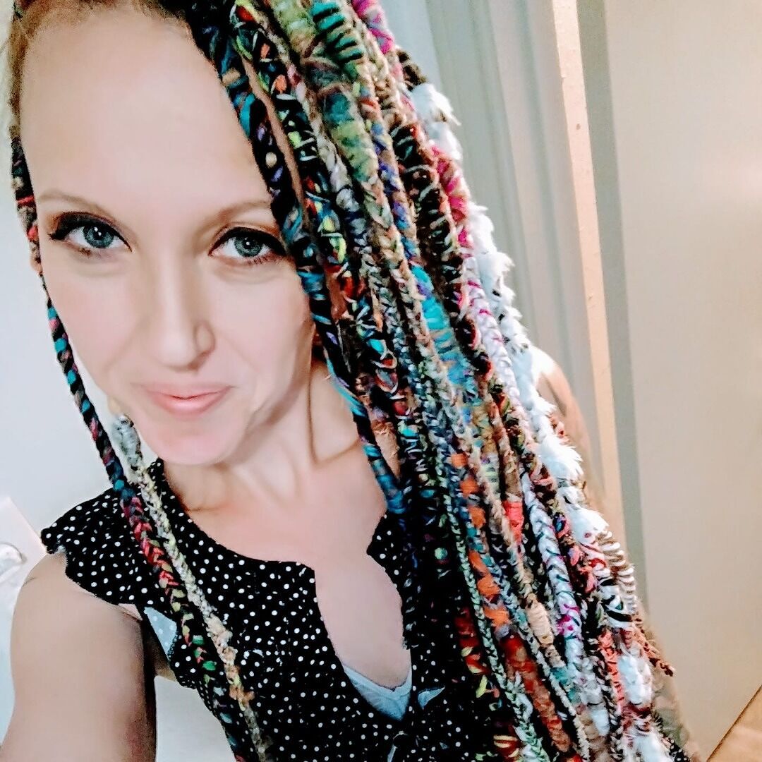 Yarn Dreads White Girl
