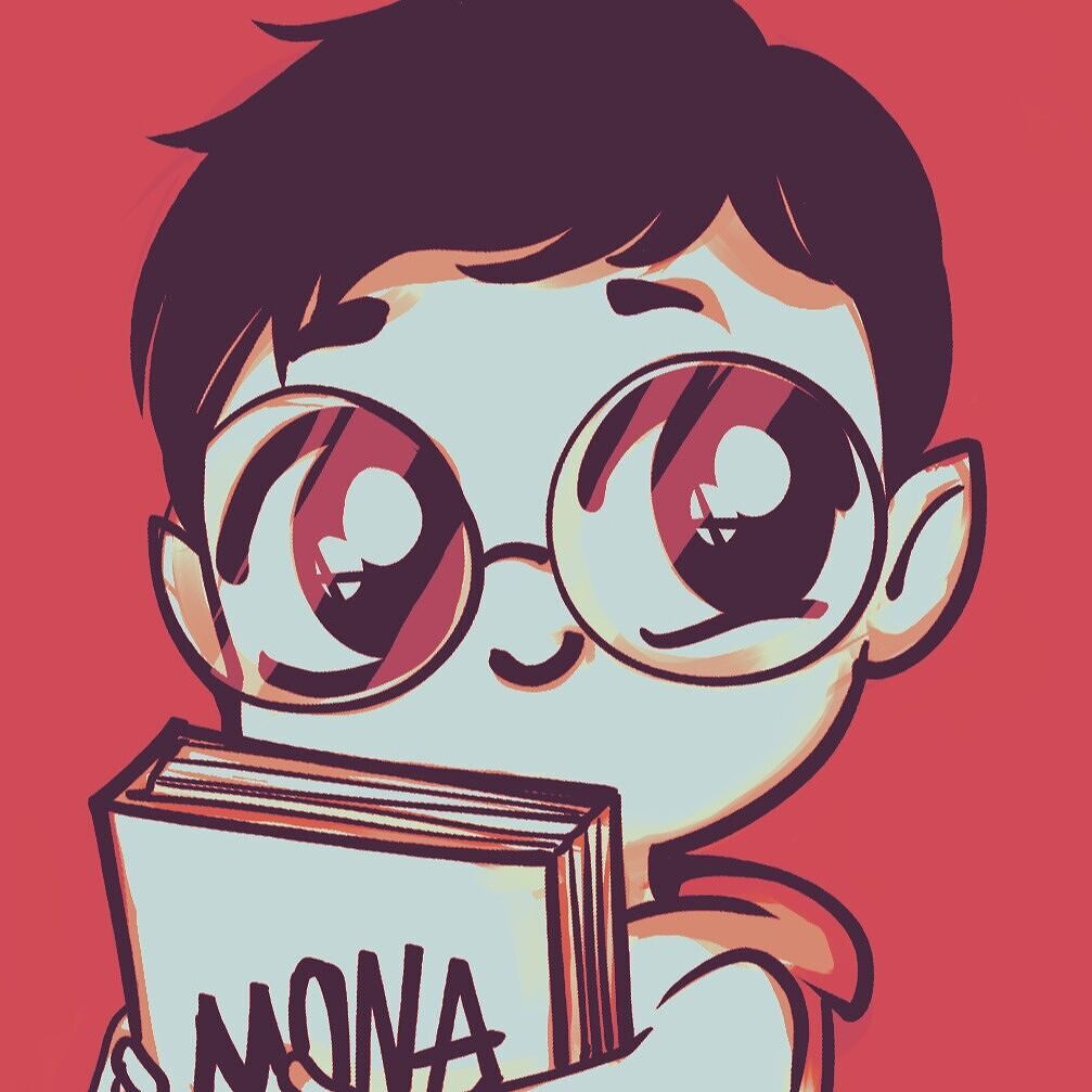 Chibi Boy Reading