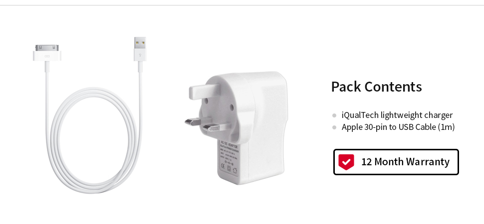 iPad 1, 2 and 3 Fast Charger 2.1 amp High Quality Light Weight USB ...