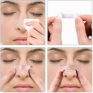 Incutex 100 Stück Nasenpflaster gegen Schnarchen Nasenstrips ...