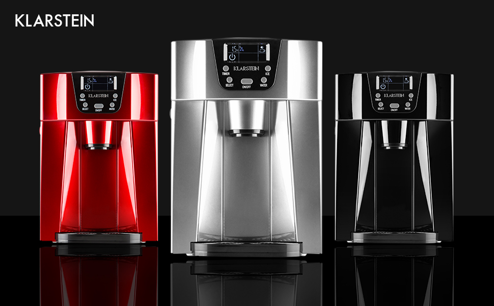 Klarstein Ice Volcano 2G Eiswürfelmaschine Eiswürfelbereiter (12 kg ...