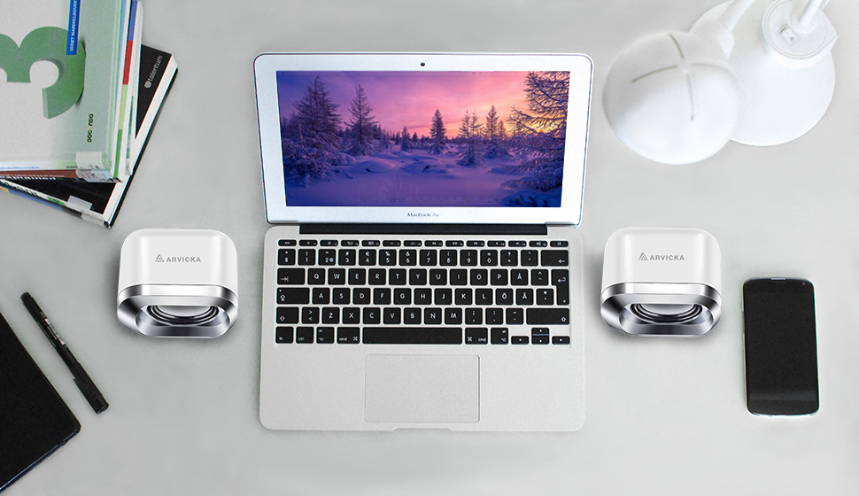 【新品】【新品 1円スタート】【ARVICKA】pcスピーカー USBスピーカー/ステレオミニプラグ音源 テレビ/PC/タブレット/スマホ対応 ...