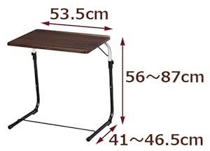 Amazon｜koeki フォールディングサイドテーブル ブラウン FLS-1(BR)｜サイドテーブル オンライン通販