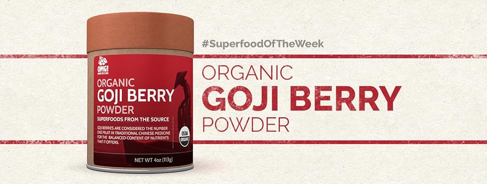 Amazon.com: OMG! Superfoods Organic Goji Berry Powder - 100% Pure, USDA ...