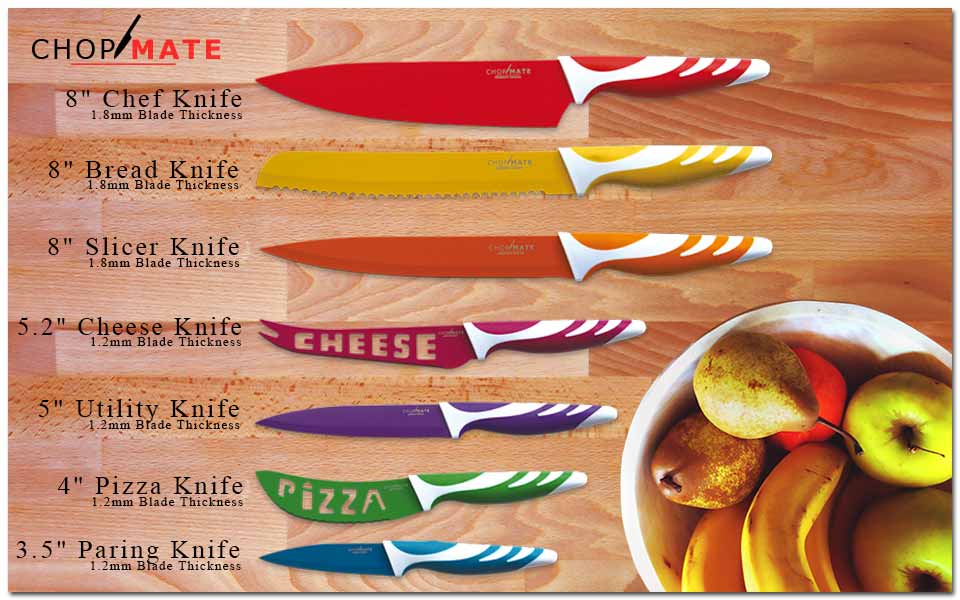 Amazon.com: Chopmate Color Stainless Steel Anti-Bacterial Non-Stick ...