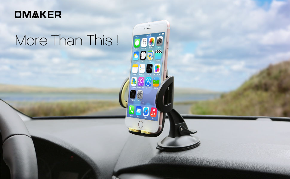 Amazon.com: Omaker Car Mount Holder 3-in-1 Air Vent Cell Phone Holder Cradle Dashboard ...