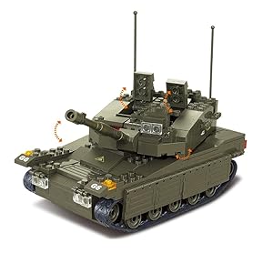 Amazon.com: Sluban Merkava Tank 343 Pieces Building Blocks Set: Toys ...
