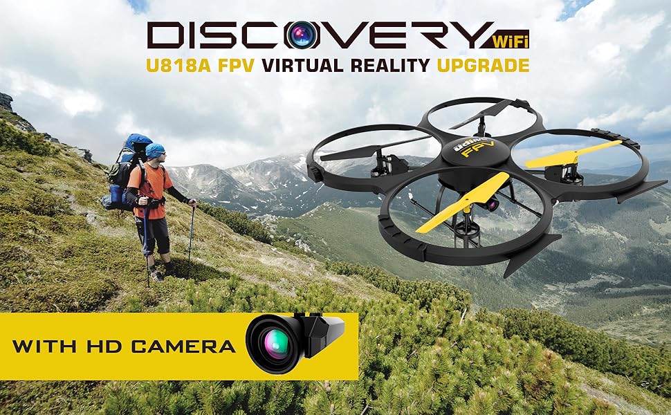 Amazon.com: Force1 UDI U818A Wifi FPV Drone with HD Camera, Remote ...