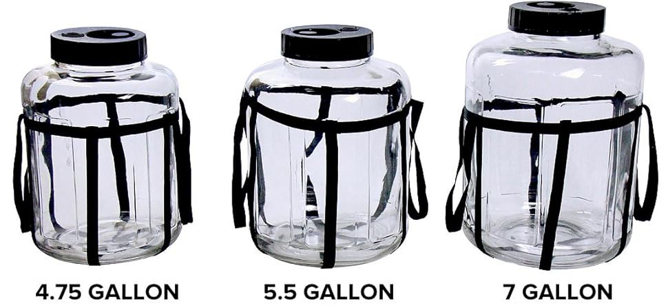 Amazon.com: Kegco 7 Gallon Wide Mouth Glass Carboy Fermenter Homebrew ...