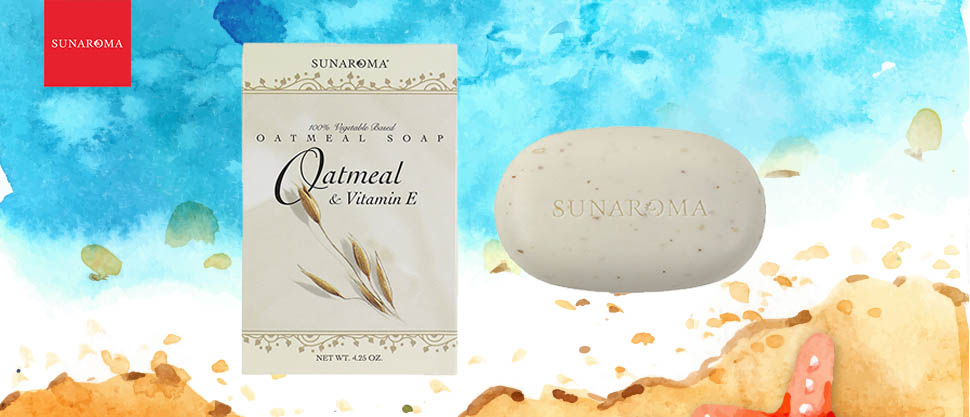 Amazon.com : Sunaroma Oatmeal Soap with Vitamin E (4.25 oz) - 100% ...