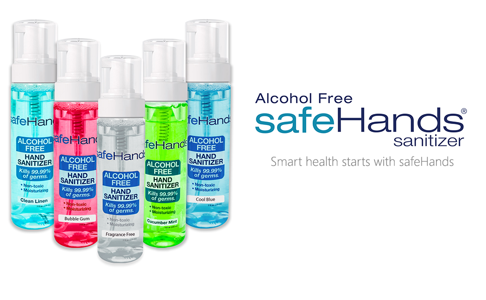 Amazon.com : SafeHands #1 Alcohol Free Foam Hand Sanitizer Brand ...