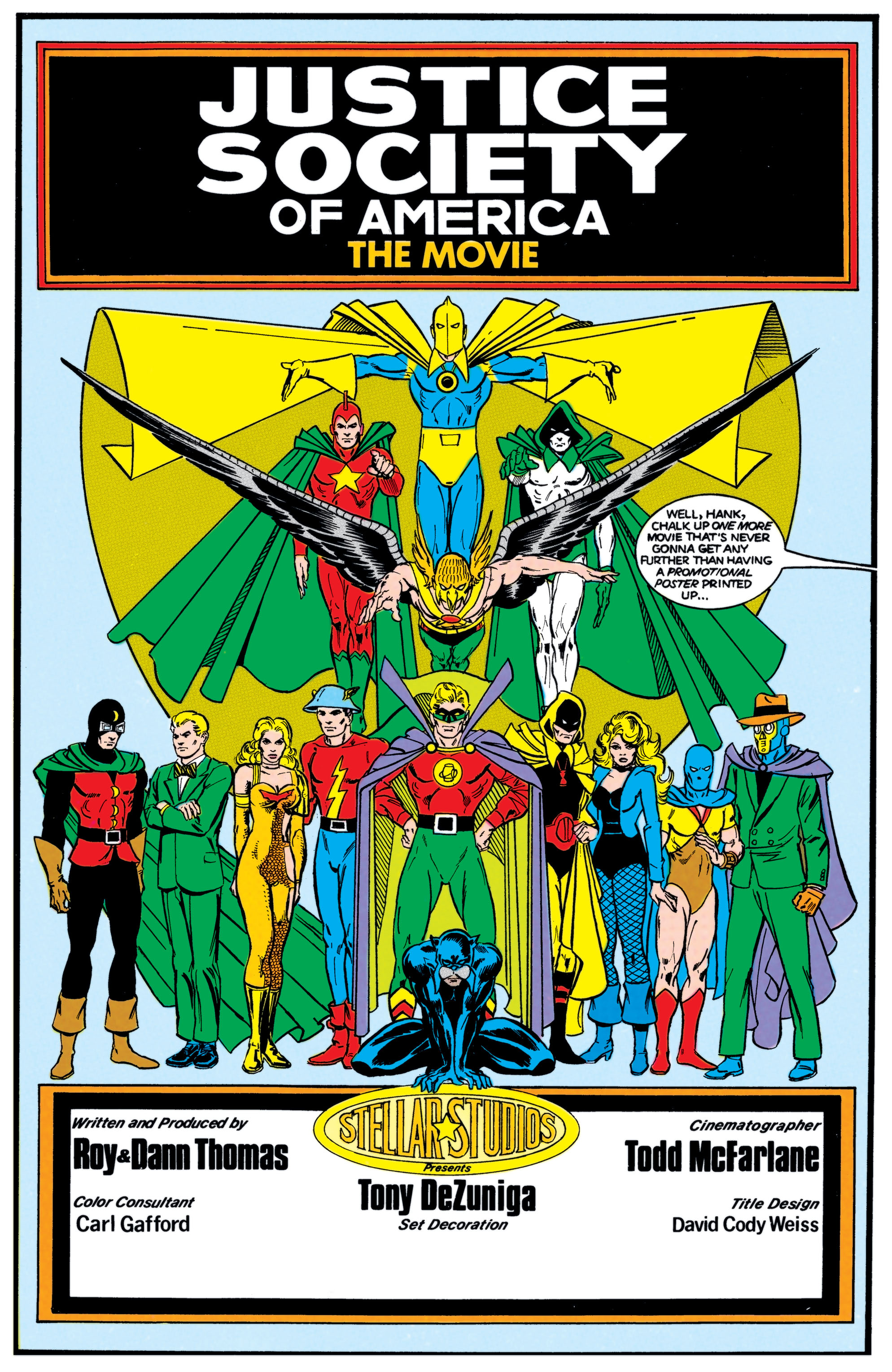 [Artwork] The JSA by Todd McFarlane, from Infinity Inc #35 : r/DCcomics