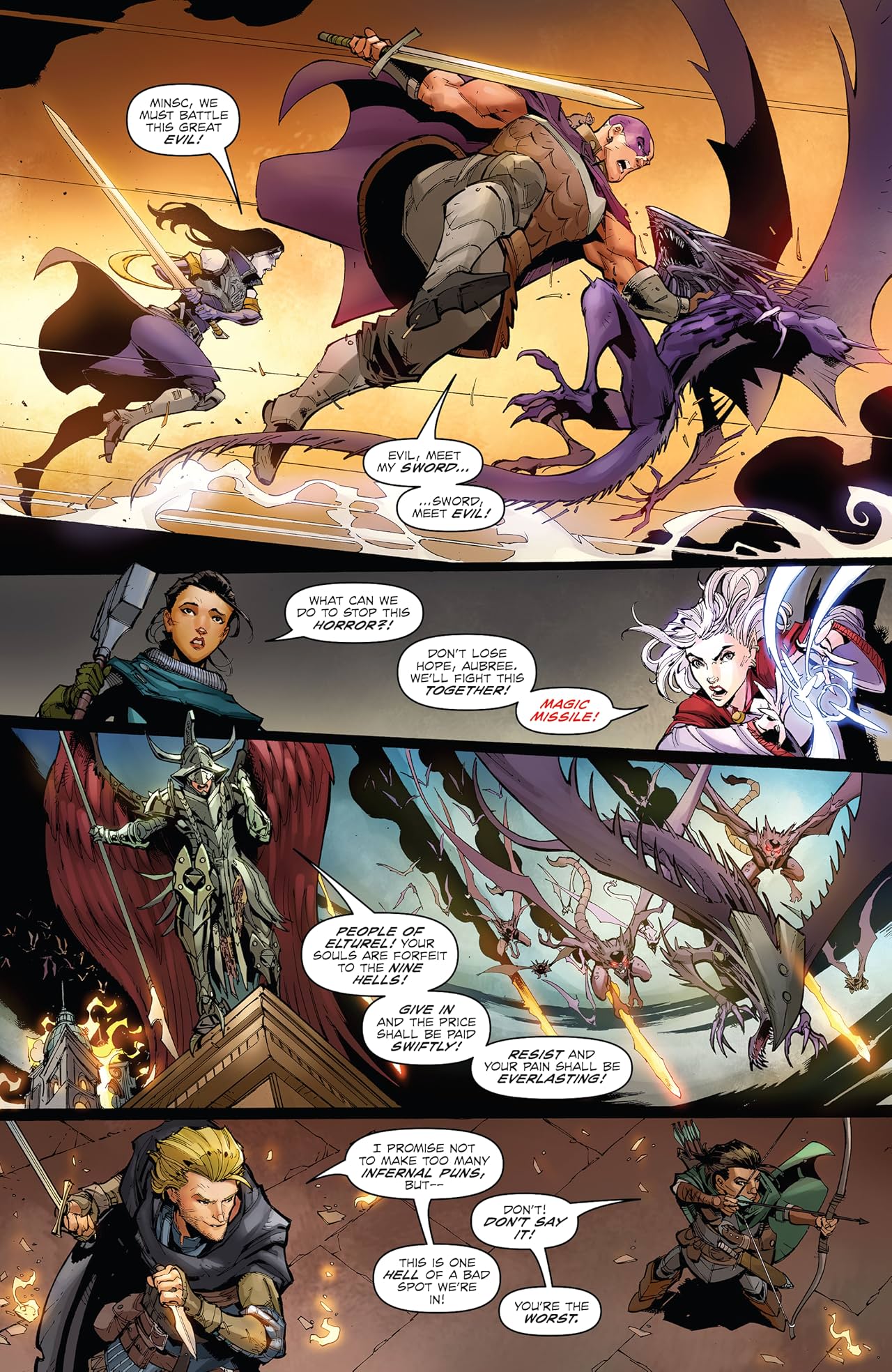 Comic Review: Dungeons & Dragons: Infernal Tides #3 - Sequential Planet