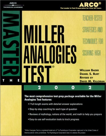 Master the Miller Analogies Test 2002 by Arco | Goodreads