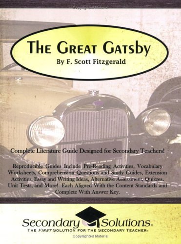 The Great Gatsby By F. Scott Fitzgerald: Literature Guide by Kristen ...