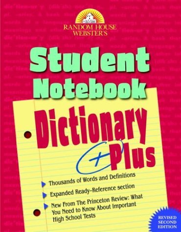 Random House Webster's Student Notebook Dictionary Plus by Random House ...