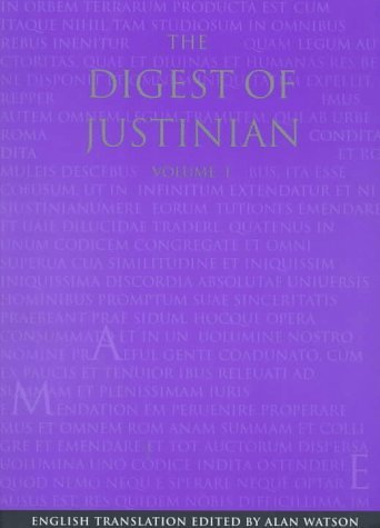 The Digest of Justinian by Justinian I | Goodreads