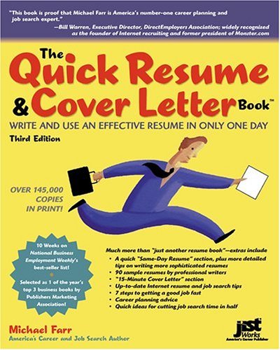 The Quick Resume & Cover Letter Book: Write And Use An Effective Resume ...